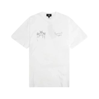 Represent Represent, Homme, Tops, Blanc, Taille: M T-shirt avec motif chien et col rond