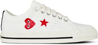 Comme Des Gar&ccedil;ons Low-Top Sneaker - Comme Des Garcons Play X Converse One Star Ox Snea - Gr. 36 (EU) - in Wei&szlig; - f&uuml;r Damen