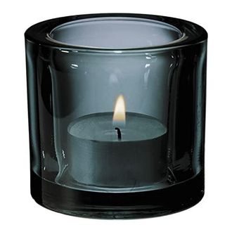iittala 1007143 Teelichthalter Kivi, grau, 60mm