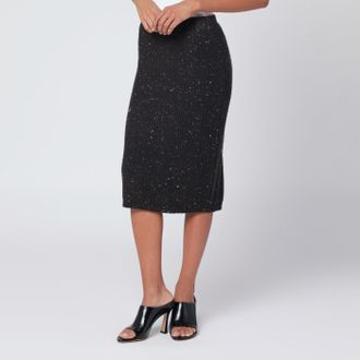 Bottega Veneta Fondant ribbed English wool skirt
