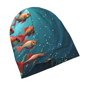 Generic Beanie Aquarium Bonnet en Tricot Mode Thermique Bonnet Hiver pour Sport Homme Conduite