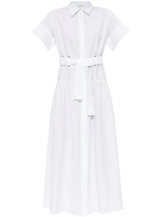 Max Mara robe-chemise en coton - Blanc