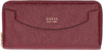 Guess Antonia SLG Zip Around Wallet - - Accessories - Damen - Rot - ONE SIZE