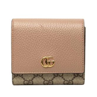 Gucci Portefeuille Vintage en toile pr&eacute;-poss&eacute;d&eacute; - Femme - Pre-owned - Beige - Taille: ONE Size
