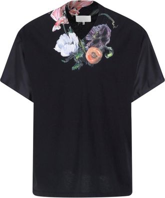 Maison Margiela Bedrucktes Blumen-T-Shirt