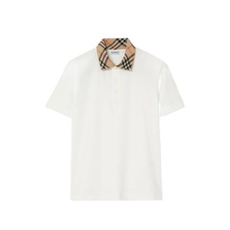 Burberry Check Collar Polo Shirt