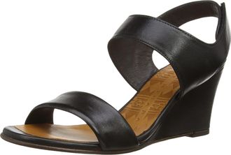 Chie Mihara Regaliz Ponge, Sandales Compens&eacute;es Femme - Noir (Negro), 39 EU
