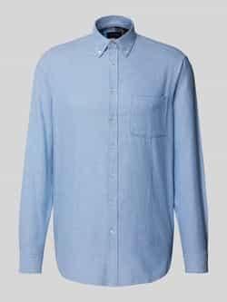 Christian Berg Regular Fit Flanellhemd mit Button-Down-Kragen