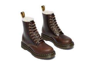 Dr. Martens Femme 1460 Pascal Serena Dark Khaki Orleans Boots, 38 EU
