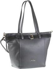 Pierre Cardin Sac &agrave; bandouli&egrave;re pour femme en cuir v&eacute;ritable Made in Italy 42x30x16 cm 55104, gris, Taille unique