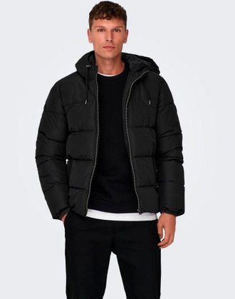 Only & Sons Steppjacke ONSMARLON LIFE HOOD PUFFER JACKET OTW VD