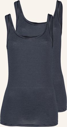 Schiesser 2er-Pack Tops Modal Essentials blau