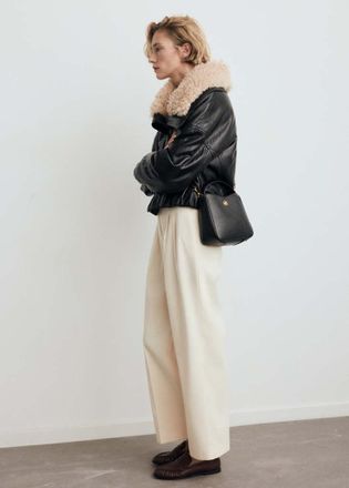 Mango Sac seau petit d&eacute;tail m&eacute;tallique noir - Femme - Taille unique - MANGO