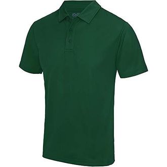 Just Cool Polo de Sport uni - Homme (3XL) (Vert Bouteille)