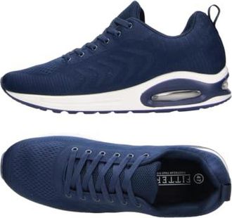 Fitters Footwear Fitters Flynn Baskets pour homme grandes tailles Pointure EU 47 48 49 50, bleu marine, 47 EU