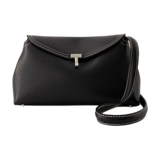 Toteme T-Lock Clutch - Black