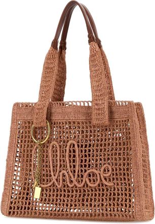 Chlo&eacute; Summer Banana Tote Bag - Beige