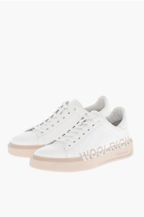 Woolrich Leather Low-Top Sneakers With Contrasting Sole size 41