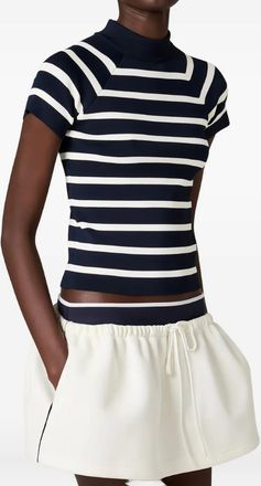 Miu Miu Gestreiftes T-Shirt - Blau