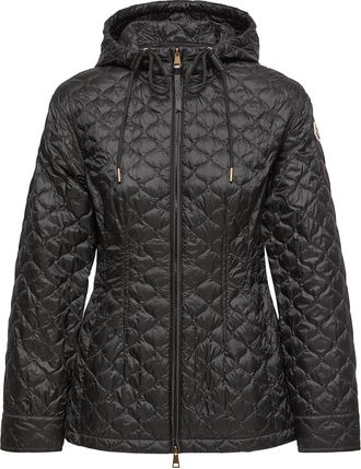Moncler Moncler Doudoune Mi-longue &Agrave; Capuche Arum, Femme, Noir, Taille: 00