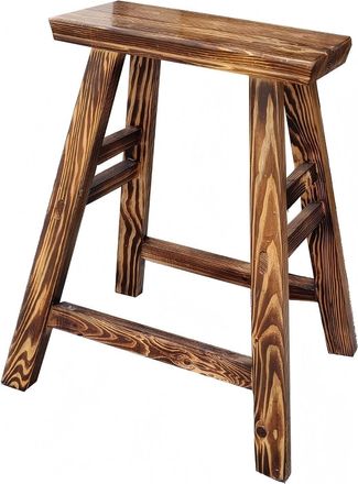 Generic Landhaus-Sitzbank Holzhocker Aus Holz, Als Tritthocker Fu&szlig;endebank Am Bett, Hohe, Schmale Schuhbank Flurbank Mit Dicken Beinen, Bettbank Barstuhl Sitz