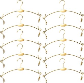 Pretyzoom Unterw&auml;scheb&uuml;gel Mit Rutschfesten Clips Metall BH Kleiderb&uuml;gel F&uuml;r Damen Dessous Kompakter Kleiderh&auml;nger 29X10Cm F&uuml;r Zuhause Und Gesch&auml;ft Praktische A