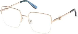 Guess Femme, Accessoires, Jaune, Taille: 53 MM Square Eyeglasses