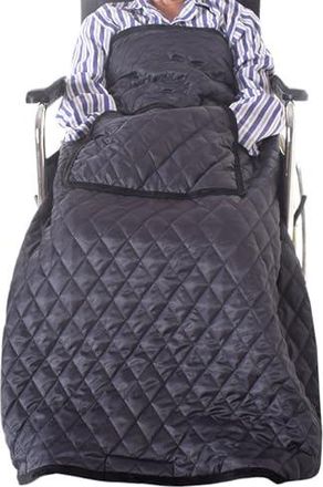 Generico Couverture pour fauteuil roulant : r&eacute;glable, r&eacute;sistante aux intemp&eacute;ries, couverture chaude pour la mobilit&eacute;, isolation douce, protection hivernale