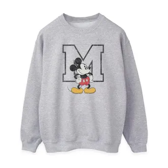 Disney Damen/Damen Classic M Mickey Mouse-Sweatshirt (Heather Grey)