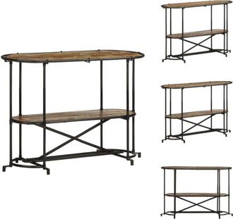 vidaXL Konsolentisch 110x42x76 cm Altholz Massiv - Konsolentisch - Konsolentische - Sofatisch - Flurtisch