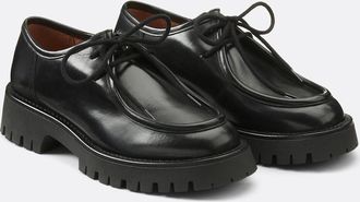 La Redoute Collections Derbies Crant&eacute;es En Cuir Lisse