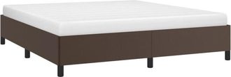 vidaXL Cadre de lit sans matelas marron 180x200 cm similicuir Vidaxl