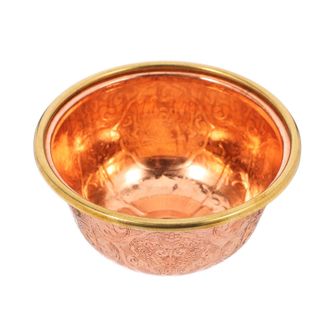 TOPBATHY Becher Anbieten Aufbewahrungsschalenverzierung Kupferschale Klein Altarbecher Hause Schüssel Dekor Dekorative Schale Opfergerät Requisite Opfern Altar
