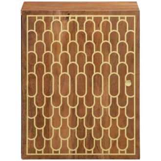 vidaXL Wand-Badezimmer-Schr&auml;nke 38x33x48cm aus massivem Mangoholz