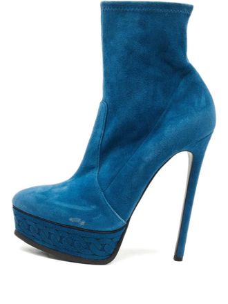 Casadei Stiefel aus Wildleder - Blau