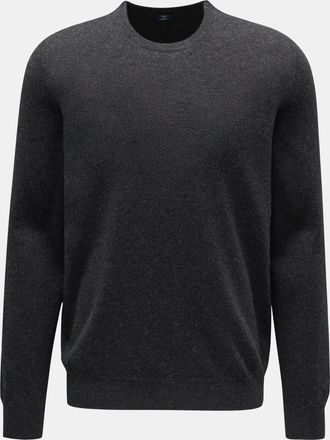 Fedeli Herren - Cashmere Rundhalspullover dunkelgrau