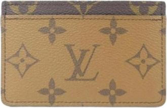 Louis Vuitton Pre-owned Monogram Reverse Card Case - Femme - Pre-owned - Brun - Taille: ONE Size