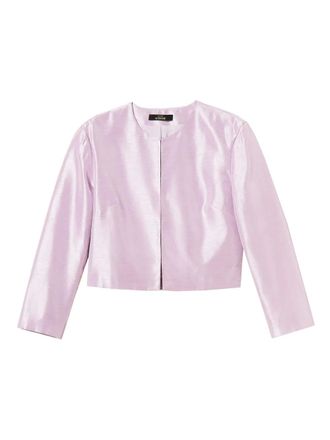 Twin-Set surchemise Shantung crop - Rose