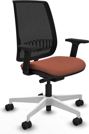 Piqueras y Crespo Alares Sessel f&uuml;r die Arbeit zu Hause mit 2D-Armen, h&ouml;henverstellbare Lendenwirbelst&uuml;tze, ausgestattet mit Syncro/Traslack und injiziertem Schaum, Sch