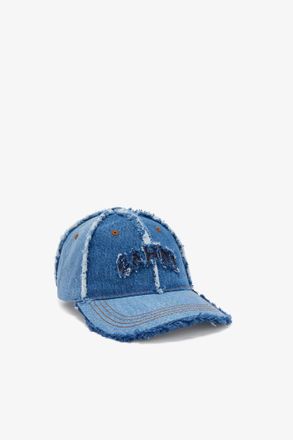 Ganni Casquette en denim patchwork Multicolore - Pour Femme