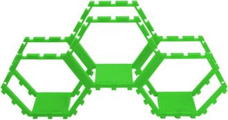 Generic St&auml;nder zur Pr&auml;sentation,Sechseckiger 3-Teiliger St&auml;nder - Ausstellungsvitrine F&uuml;r Figuren - F&uuml;r Schlafzimmer Wohnzimmer Sammlerst&uuml;cke Spielzeug Und S