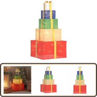 vidaXL vidaXL Weihnachtsdekoration Geschenkbox 250 LEDs Warmwei&szlig;