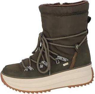 Tom Tailor Femme 6390910006 Botte de Neige, Kaki, 39 EU