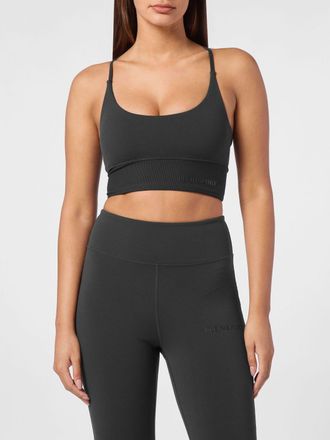 Plein Sport Top brassi&egrave;re de sport court avec bretelles crois&eacute;es
