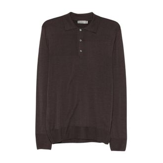 Canali Reise-Strickpolo - - Tops - Herren - Braun - XL