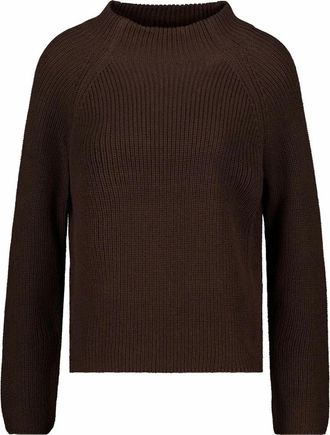Monari Pullover mit Stehkragen - - Knitwear - Damen - Braun - 2XL