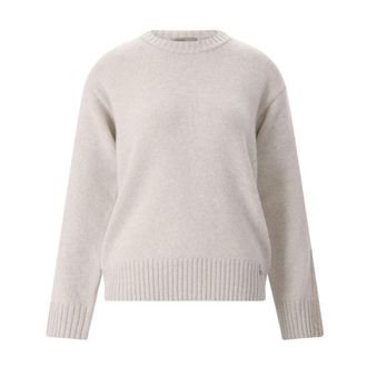 Herno Rundhals-Strickware - - Knitwear - Damen - Beige - S