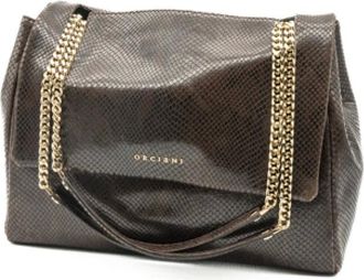 Orciani Femme, Sacs, Brun, Taille: ONE Size Sac à Main Café Exotique Aw25
