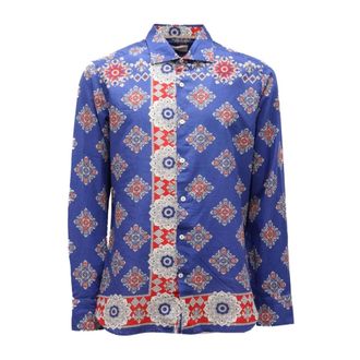 Tintoria Mattei Camicia Ette Bedrucktes Baumwollhemd - - Shirts - Herren - Mehrfarbig - XL