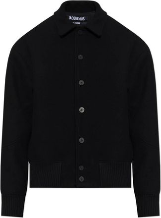 Jacquemus Homme, Vestes, Noir, Taille: S Veste Bombe en Laine Feutr&eacute;e